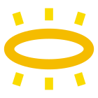 Halo icon in Color Glass Style