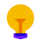 Light On icon in Color Glass Style