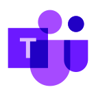 Microsoft Teams icon in Color Glass Style
