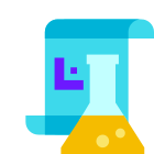 Science Application icon in Color Glass Style