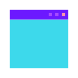 Application Window icon in Color Glass Style