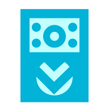 Body Camera icon in Color Glass Style