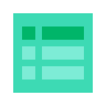 Spreadsheet icon in Color Glass Style