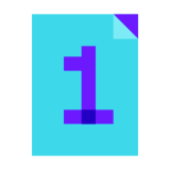 One Page icon in Color Glass Style