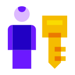 User Rights icon in Color Glass Style