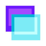 Virtual Machine icon in Color Glass Style