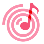 Wynk Music icon in Color Glass Style
