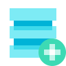Add Database icon in Cute Outline Style