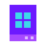 C Drive icon in Cute Outline Style
