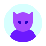 Cat Profile icon in Cute Outline Style