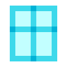 Closed Window icon in Cute Outline Style