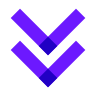 Double Down icon in Cute Outline Style