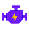 Engine icon in Ice Cream Style