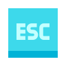 Esc icon in Cute Color Style