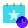 Event Accepted Tentatively icon in Cute Color Style