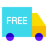 Free Shipping icon in Cute Color Style