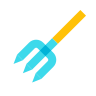Pitchfork icon in Ice Cream Style
