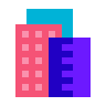Skyscrapers icon in Color Style