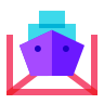 Wharf icon in Ice Cream Style