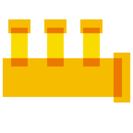 Brass Manifold icon in Color Glass Style