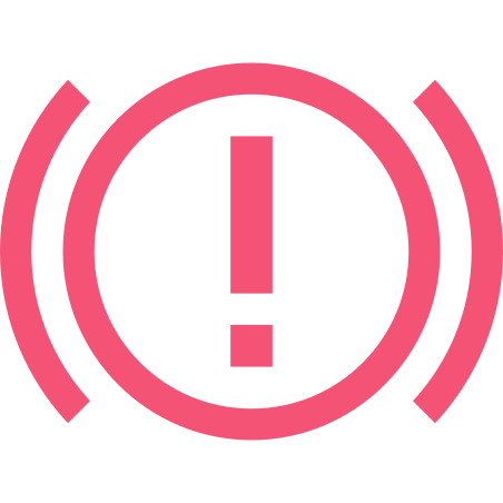Brake Warning icon in Color Glass Style