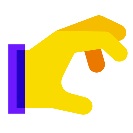 Grab icon in Color Glass Style