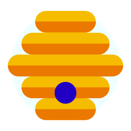 Hive icon in Color Glass Style