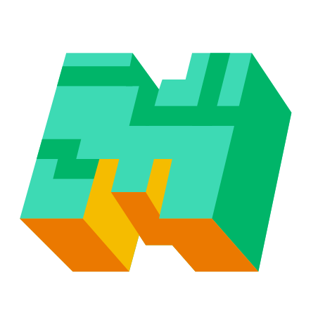 Minecraft Logo icon in Color Glass Style