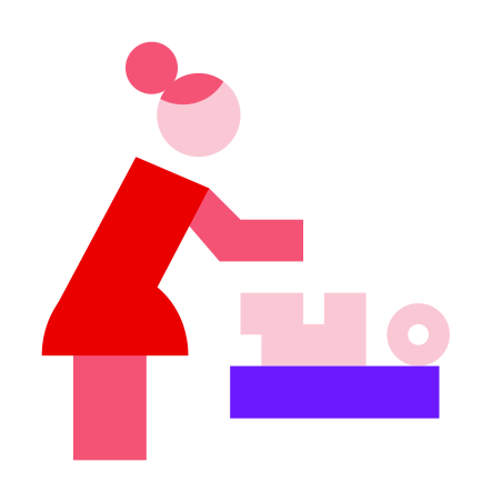 Mother Room icon in Color Glass Style