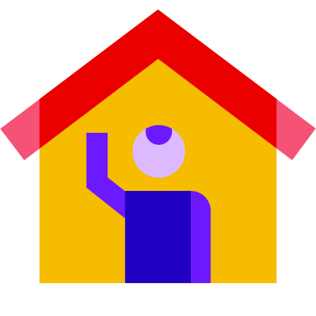 Neighbor icon in Color Glass Style