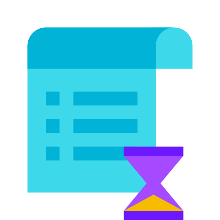 Order History icon in Color Glass Style