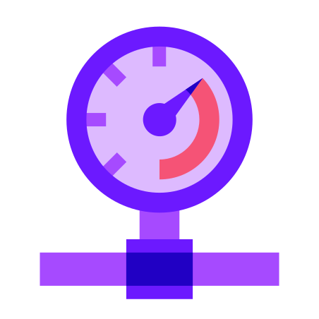 Pressure icon in Color Glass Style