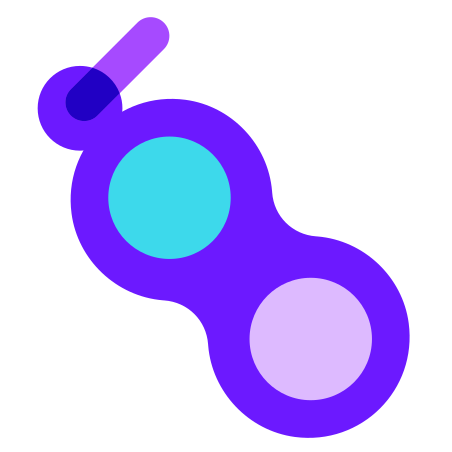 Simple Dimple icon in Color Glass Style