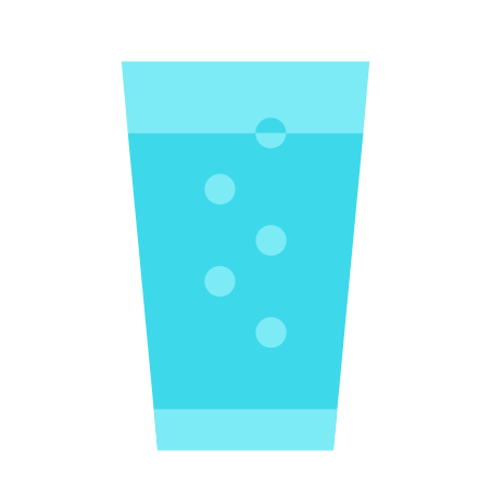 Sparkling Water icon in Color Glass Style