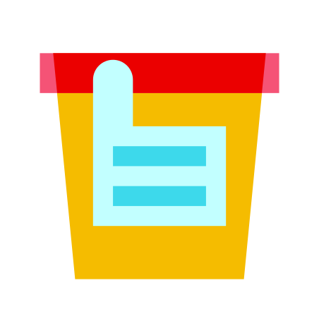 Urine Collection icon in Color Glass Style