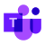 Microsoft Teams icon in Color Glass Style