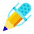 Notability icon in Color Glass Style