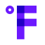 Fahrenheit Symbol icon in Color Glass Style