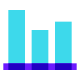 Normal Distribution Histogram icon in Color Glass Style