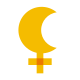 Lilith Symbol icon in Color Glass Style