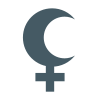 Lilith Symbol icon in Color Style