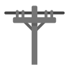 Telephone Pole icon in Color Style