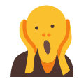 Edvard Munch icon in Color Style