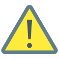 General Warning Sign icon in Color Style