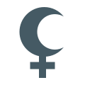 Lilith Symbol icon in Color Style
