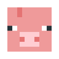 Minecraft Pig icon in Color Style