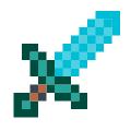 Icône Epée Minecraft dans le style Color