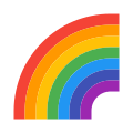 Rainbow icon in Color Style