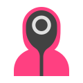 Squid Game Circle Guard icon in Color Style