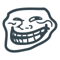 Trollface icon in Color Style
